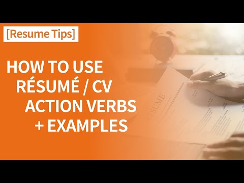 How to Use Resume Action Verbs Step by Step