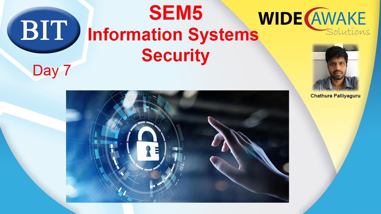BIT SEM5 - Information Systems Security - Chapter 2 - Hashing