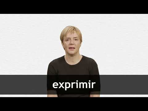 Traducción en inglés de “EXPRIMIR” | Collins Diccionario español-inglés