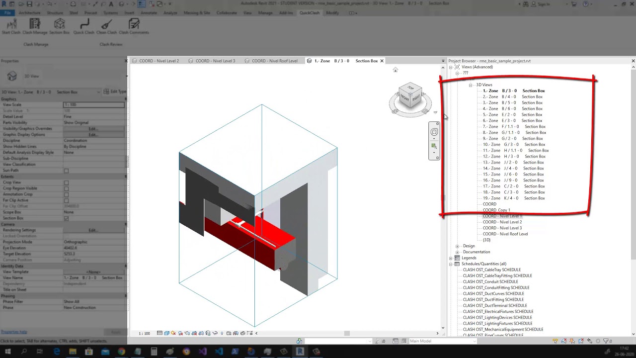 Section Box Manage - BIM Clash Detection Tool
