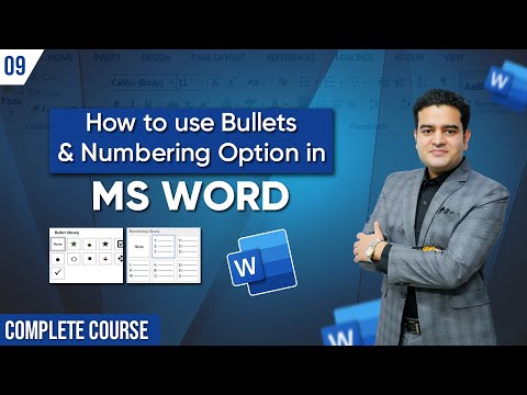 How to Use Bullets and Numbering Options in MS Word | Complete Guide
