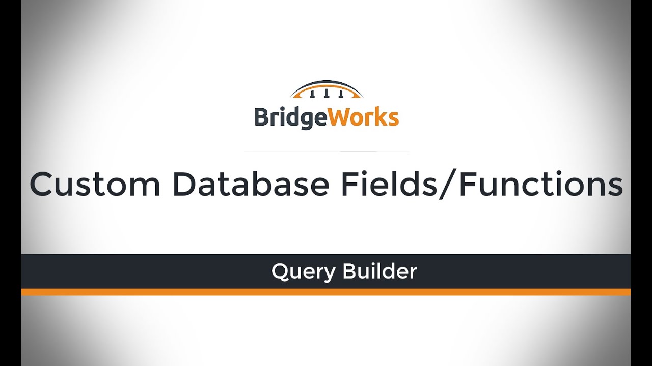 Custom Database Field / Function