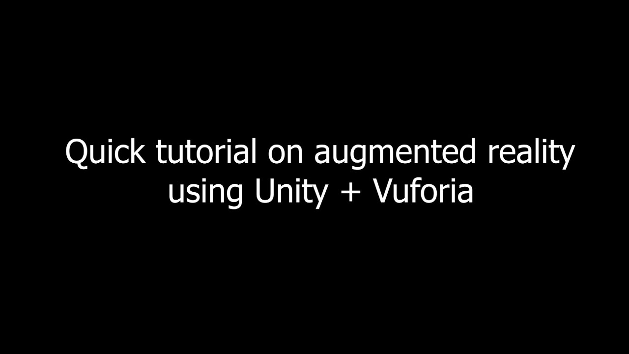 Unity + Vuforia tutorial image target (no code needed)