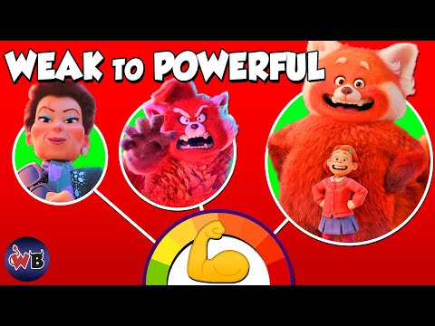 Pixar's TURNING RED Characters: Weak to Powerful 💪