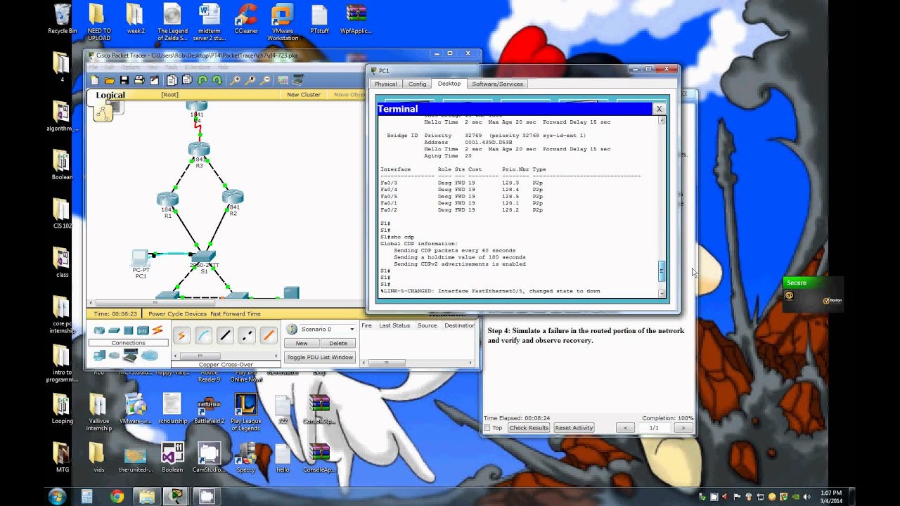 Testing Redundancy in the Network Design