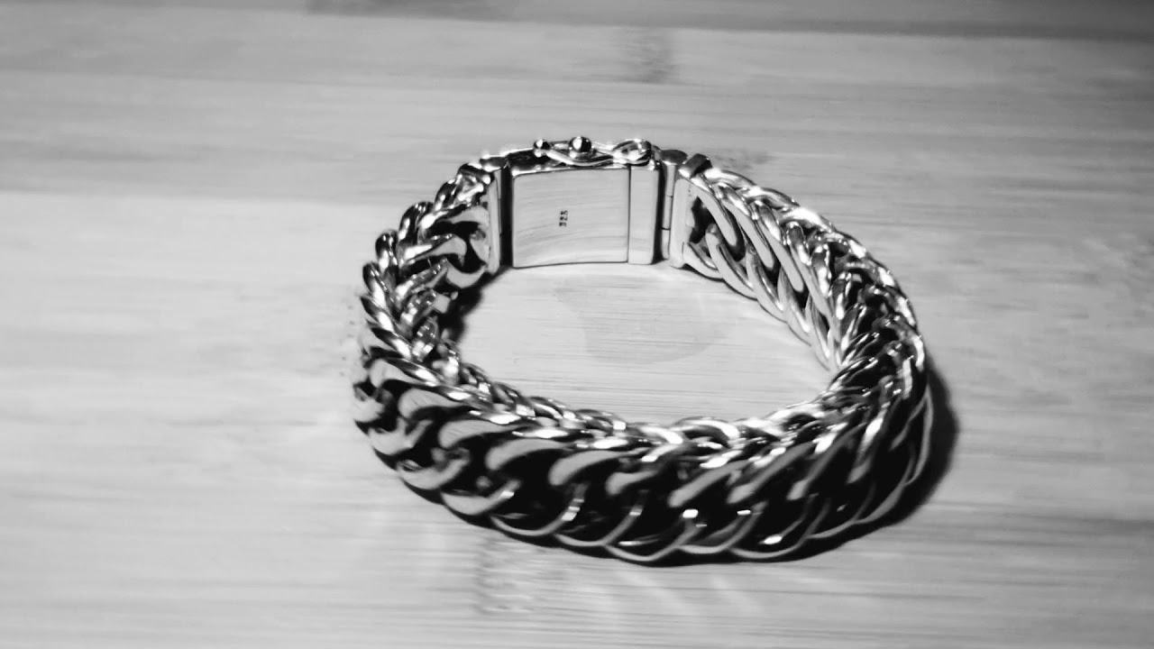 Chunky Silver Bracelet - Silver Chain Bracelet - Handcrafted Jewelry • RAW-925