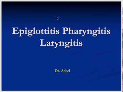Chronic Pharyngitis, Laryngitis, Epiglottitis and Tracheotomy