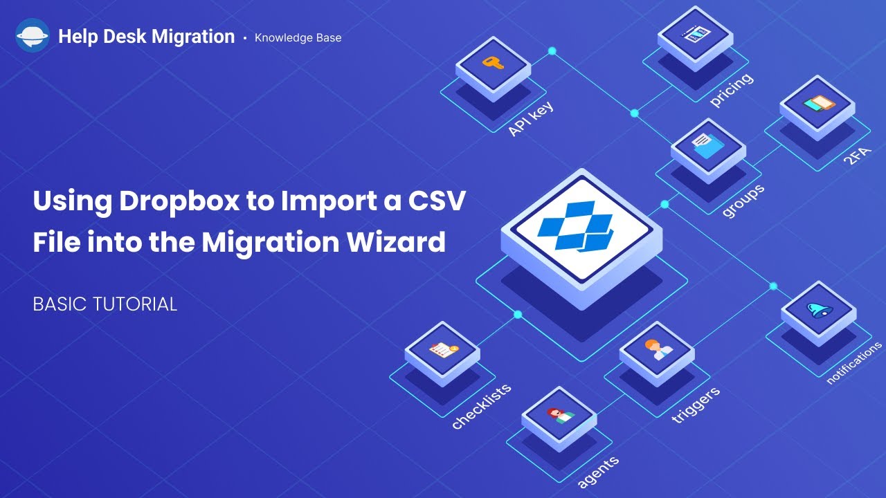Using Dropbox to Import a CSV File into the Migration Wizard