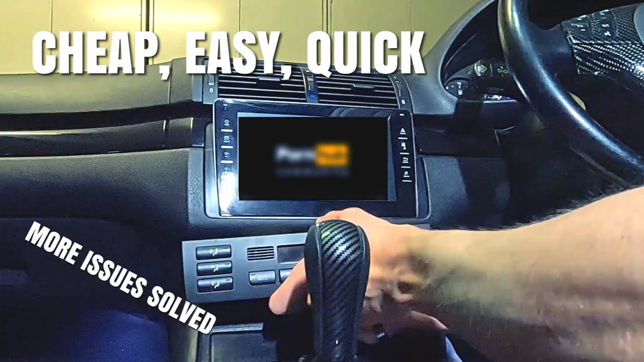 E46 BMW Air Con Relocation To Fit Double Din Headunit
