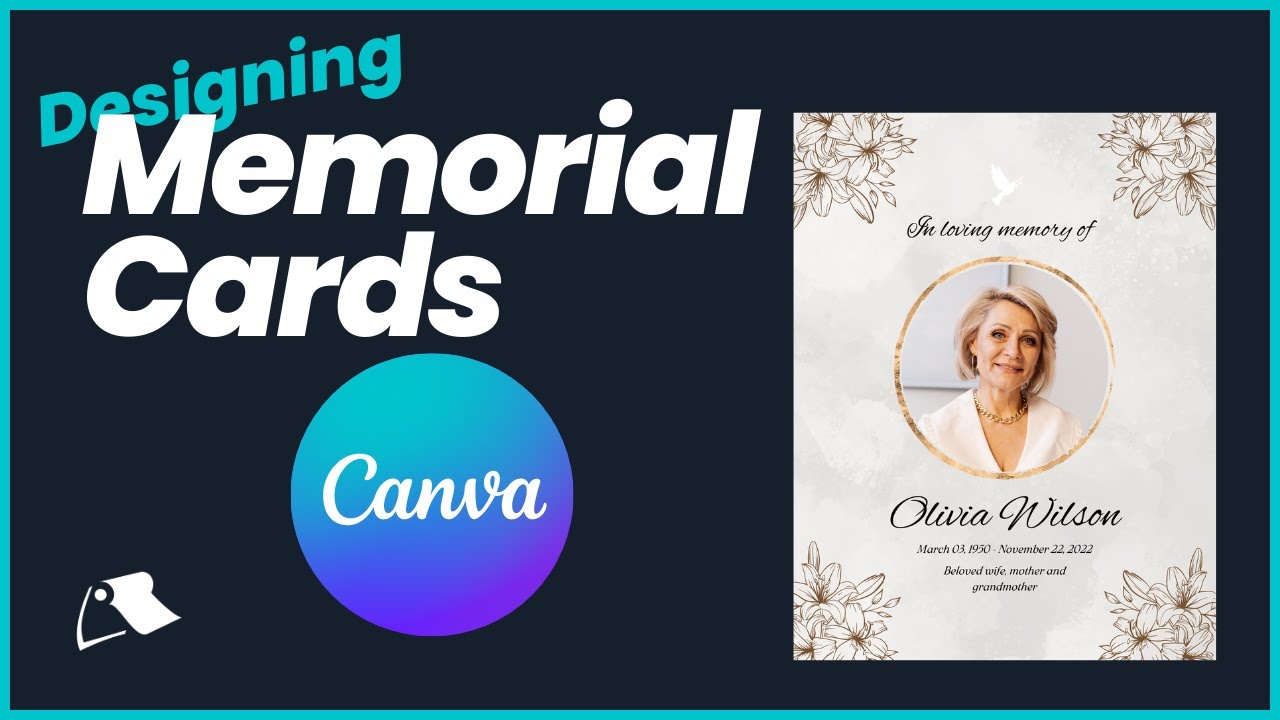 How to use Canva to Design a Memorial Cards