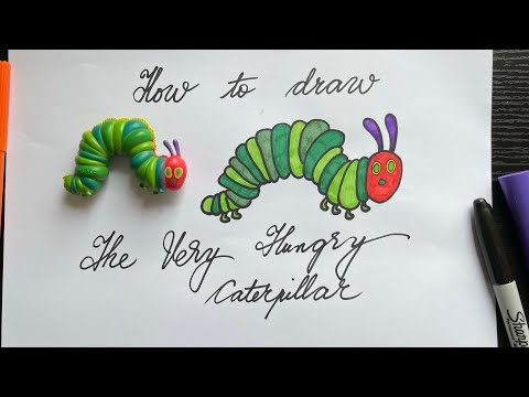How to draw The Very Hungry Caterpillar| easy drawing|learn to draw step by step |@How-To-Draw.