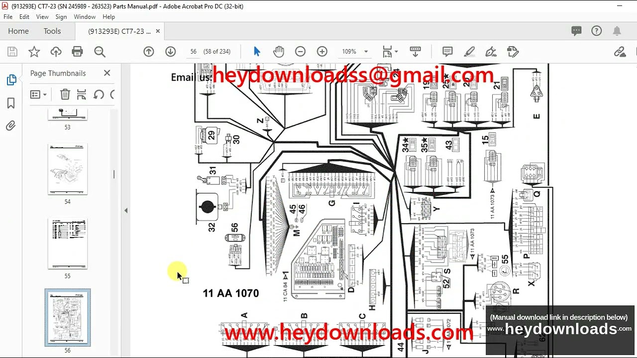 GEHL CT7-23 Turbo Telescopic Handler Parts Manual(913293) - PDF DOWNLOAD