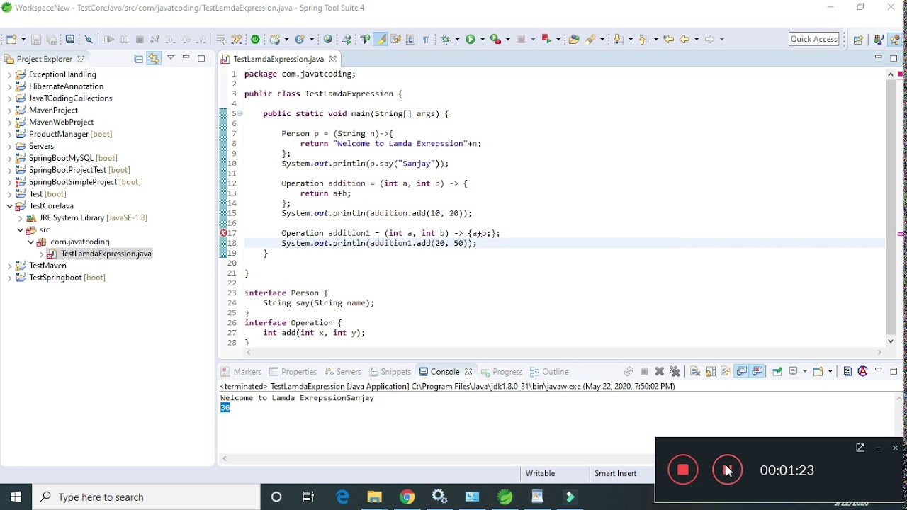 Java 8 Lambda Expression - 6 with or without return keyword