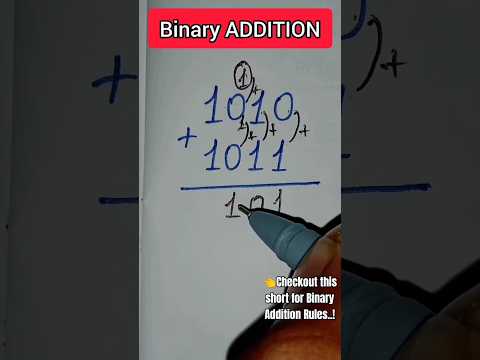 BINARY ADDITION | #digitalelectronics