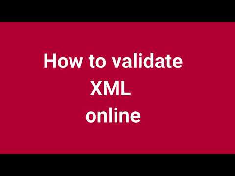 How to validate xml online