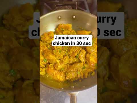 Jamaican curry chicken in 30 sec. #food #healthy #cooking #curryrecipe