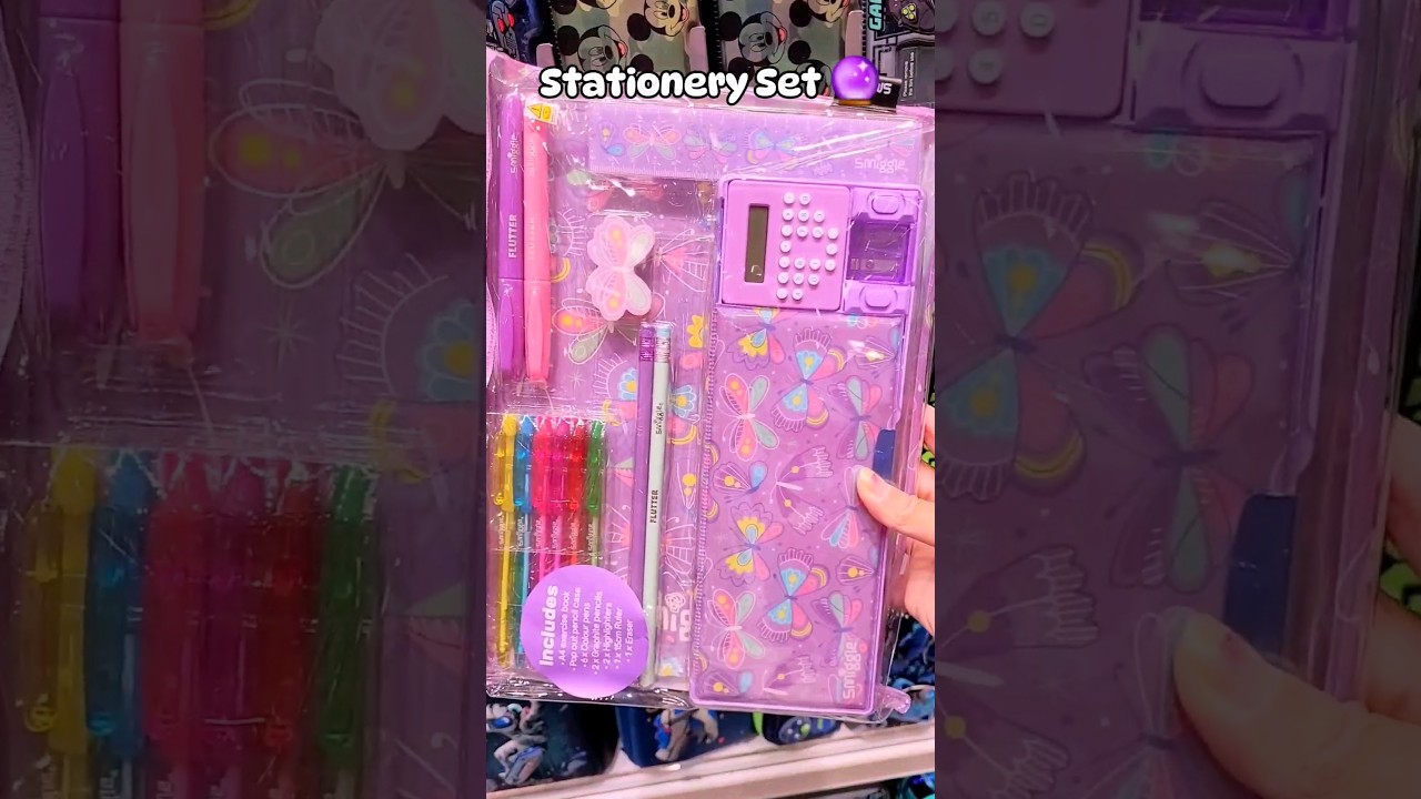 Cute Purple Stationery Items 🔮💜 #schoolsupplies #backtoschool