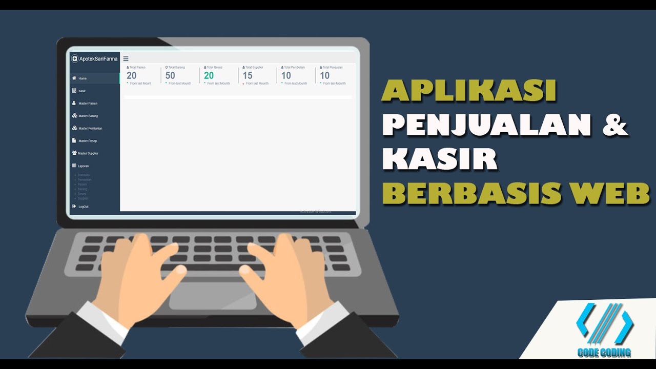 Aplikasi Penjualan & Kasir Pada Apotik Berbasis Web | Free Source Code