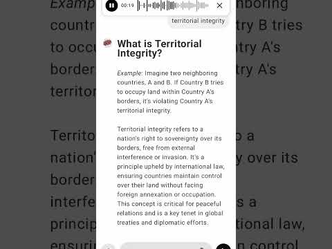 What is Territorial Integrity?