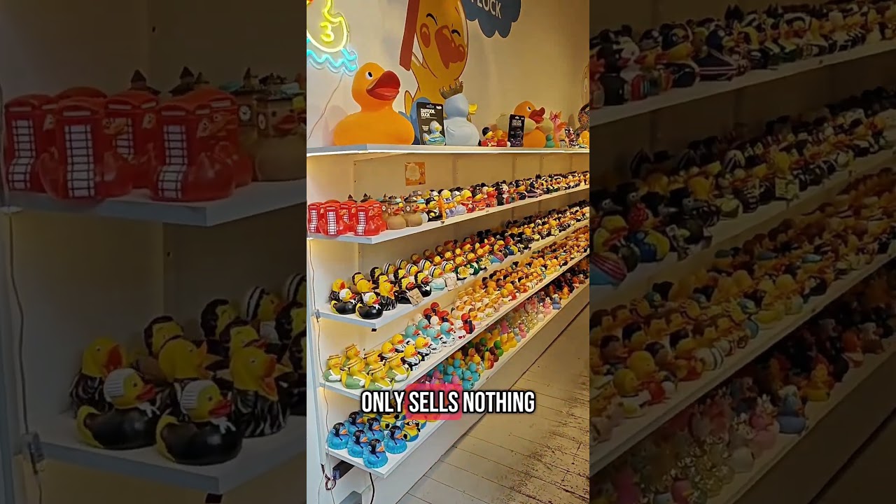 This Shop Sells ONLY Rubber Ducks?! 🦆#camdenmarket #rubberduckshop #weirdshops #londonshorts #london
