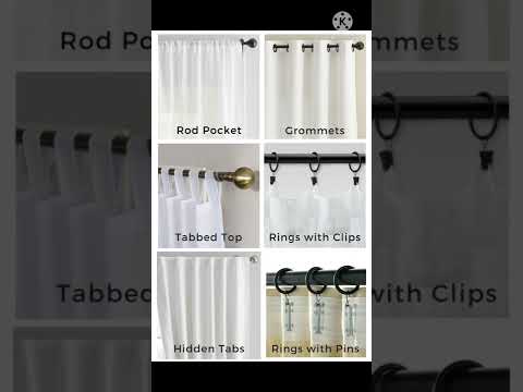 types of curtains and drapes hanging