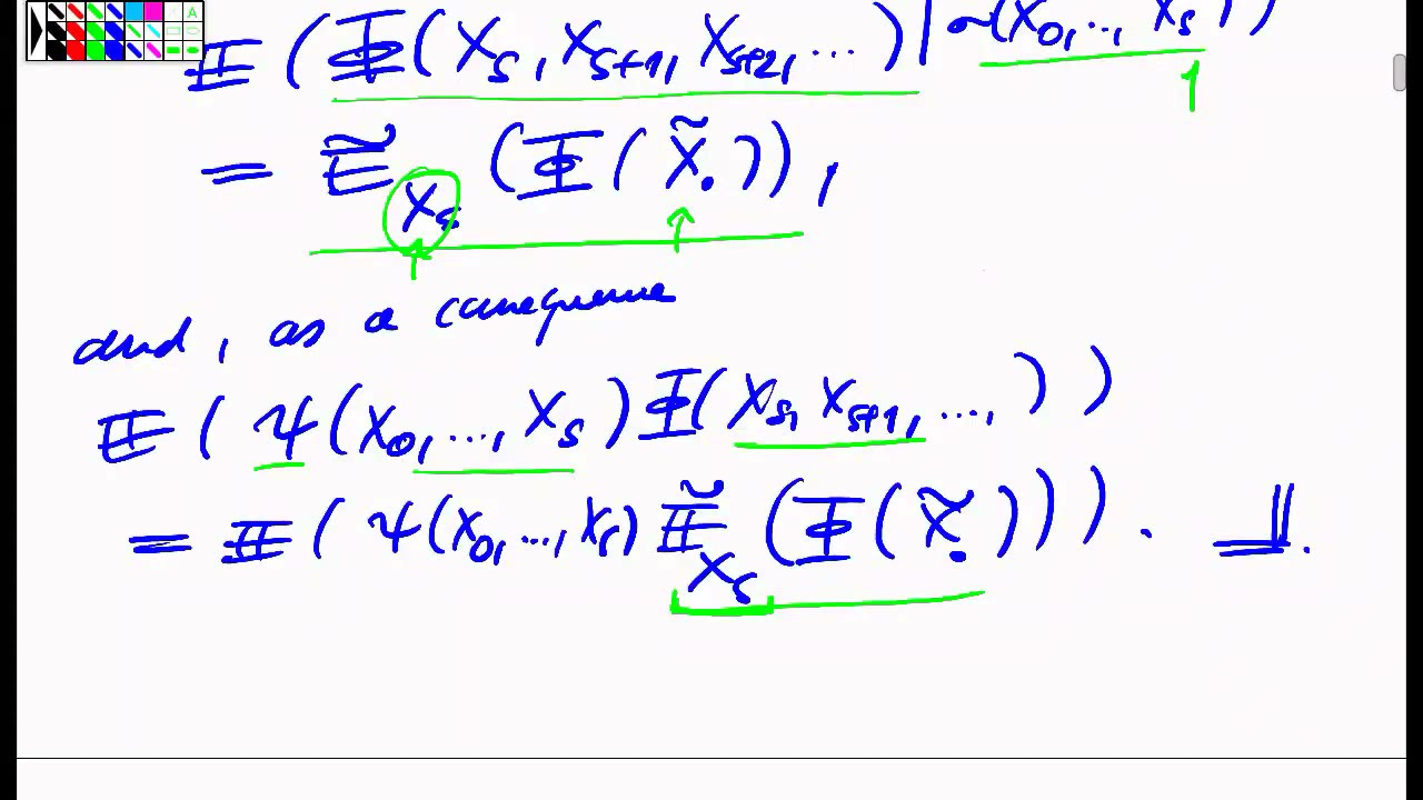 Stochastic Processes I -- Lecture 05
