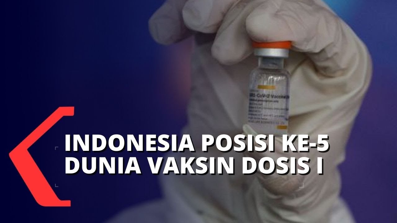 Indonesia Peringkat 5 Dunia Capai Vaksin Dosis I