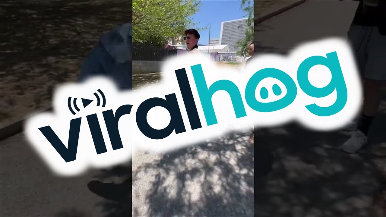 Guy Rips His Pants While Playing Around With Friend || ViralHog