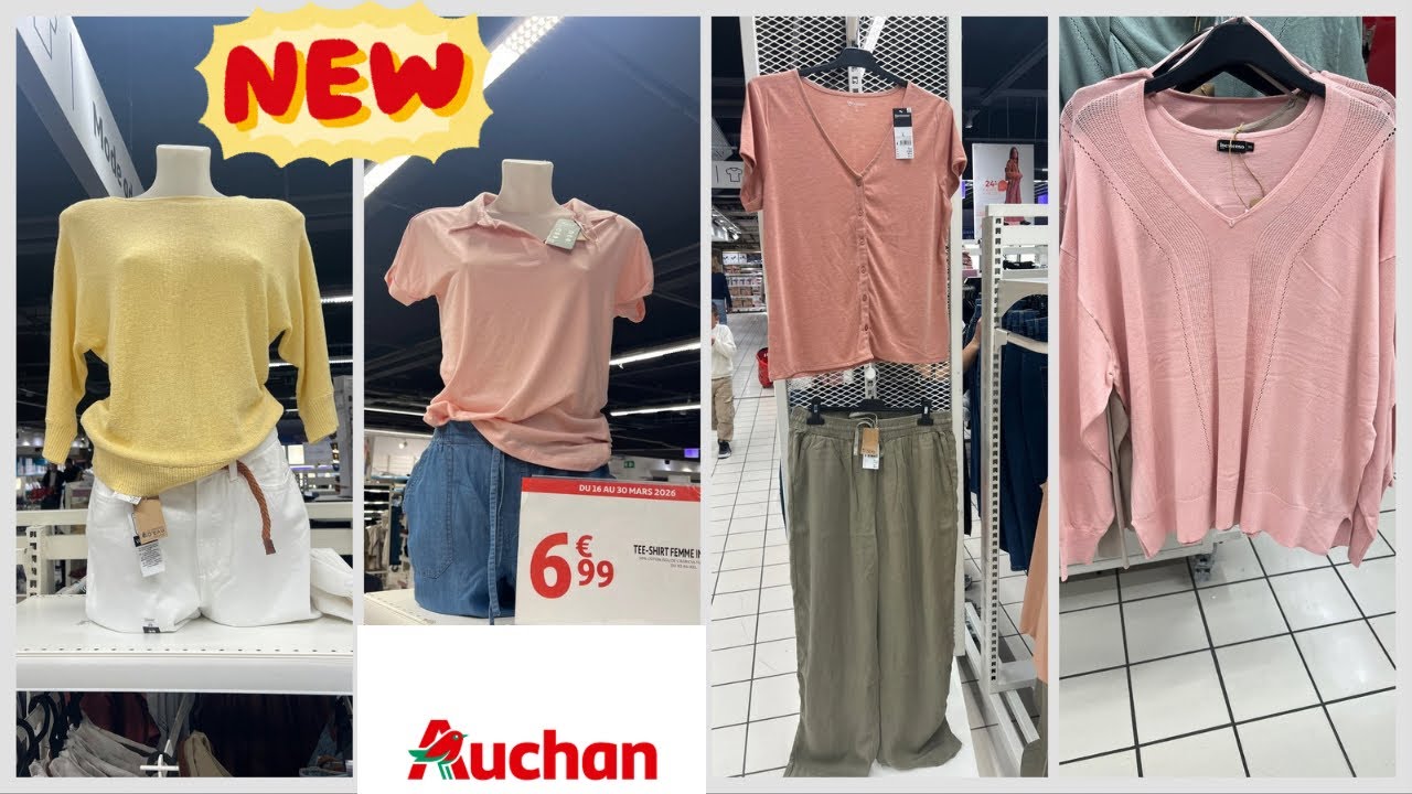 Women's fashion from Printemps Auchan at low prices, April 4, 2026