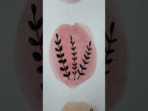 Flower Doodle Art #watercolorforbeginners #flowerdoodle #doodling #shorts