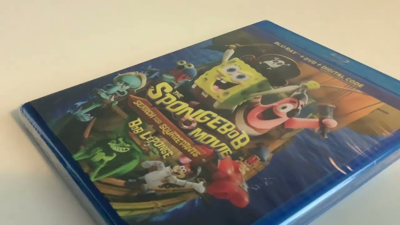 Unboxing The SpongeBob movie Search for SquarePants blu ray/dvd