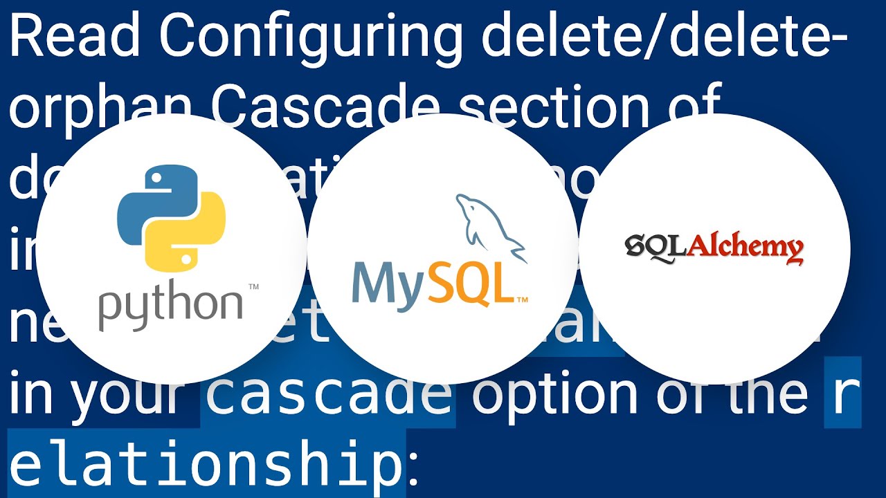 SQLAlchemy: Delete object directly from one-to-many relationship without using session.delete()