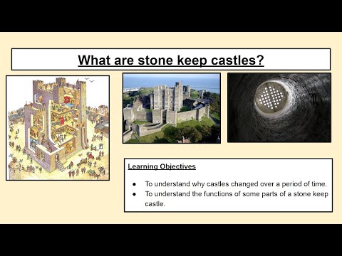 What are stone keep castles