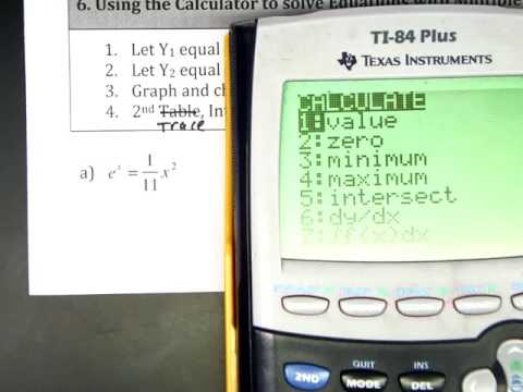 6.6-3 Exponential Equations with Calculator