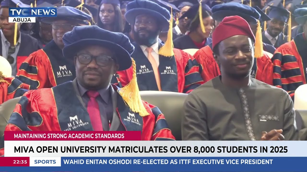 MIVA Open University Matriculates Over 8,000 Student In 2025