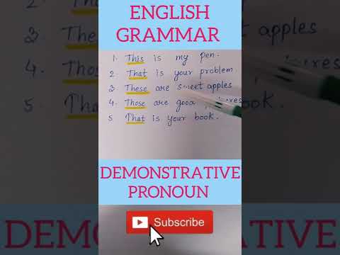 # 🌸Demonstrative pronoun # easy learning # shorts # english grammar