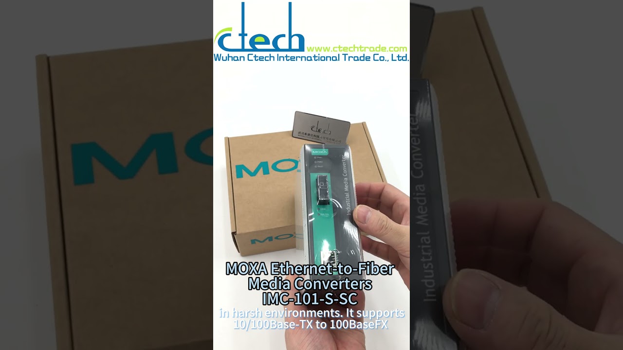 🐯 MOXA Ethernet-to-Fiber Media Converters IMC-101-S-SC  🐯