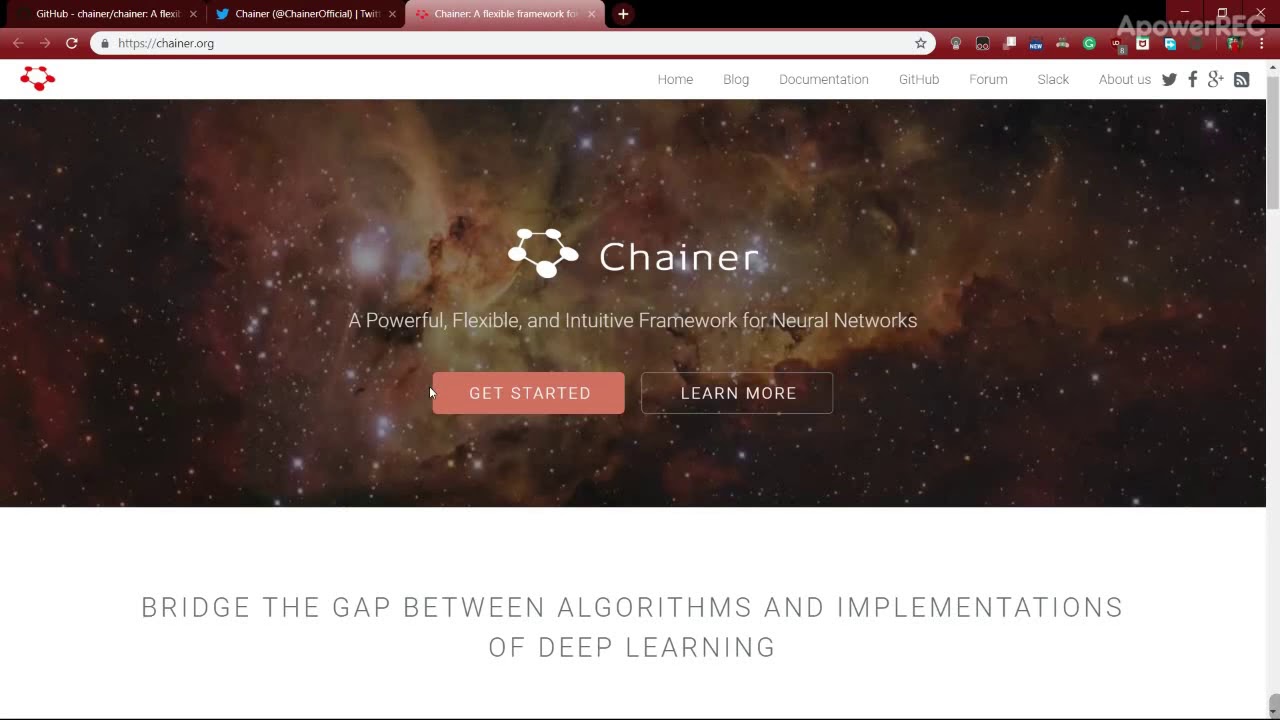 Github Repository Chainer.