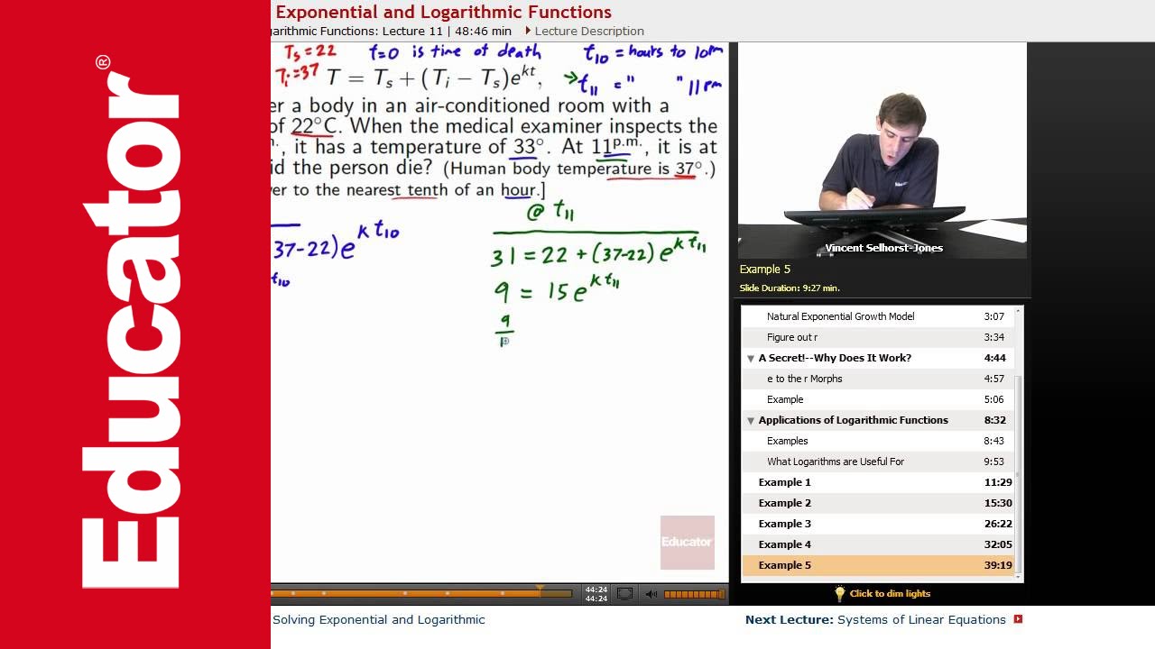 Exponential and Logarithmic Functions