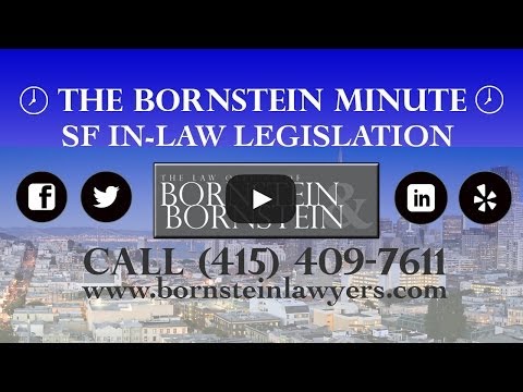 New SF In-Law Legislation Changes - The Bornstein Minute