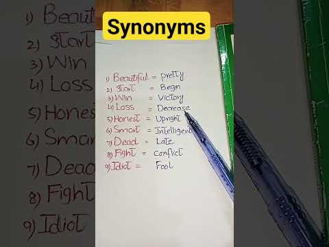 #Shorts YouTube synonyms in English language