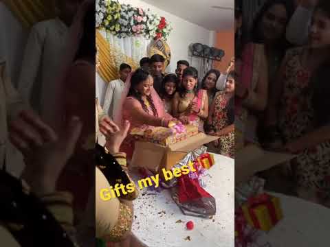 Akash with gifts wife