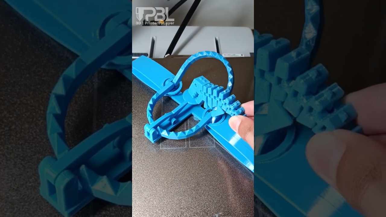 3D Printer💸100% 3D Printed Bear Trap - No Metal Screws! 🔩 | PBL 3D