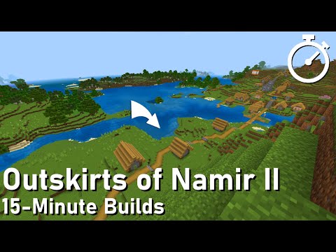 Finishing the North-South Village, Yankees, and Gaming Communities - 15-Minute Minecraft Builds