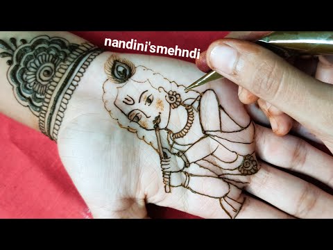 Easy 😉 Krishna Kanhaiya Mehndi Design| Sweet ❤️ Krushna Mehndi Ka Designs| Teej Rakhi Special Mehndi