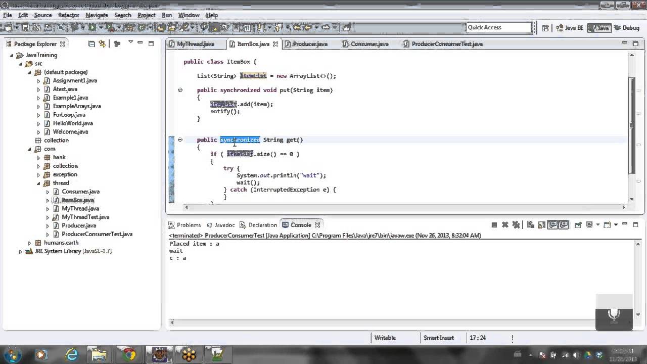 Java13 - Multithreading and Java io