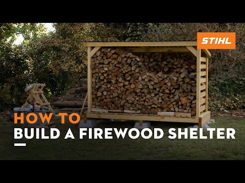 How to build a firewood shelter | STIHL DIY