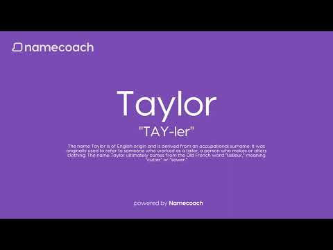 How to Pronounce Taylor