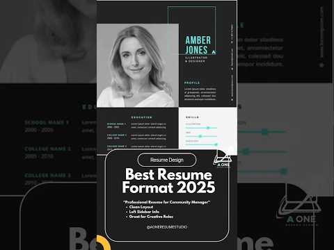 Best Resume Format 2025 🔥 | Professional CV Template #resume #job #jobseekers