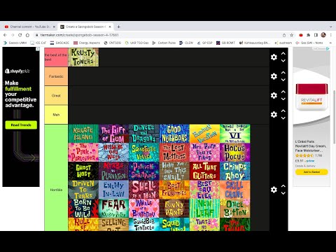 Spongebob Squarepants Season 4 Tier List